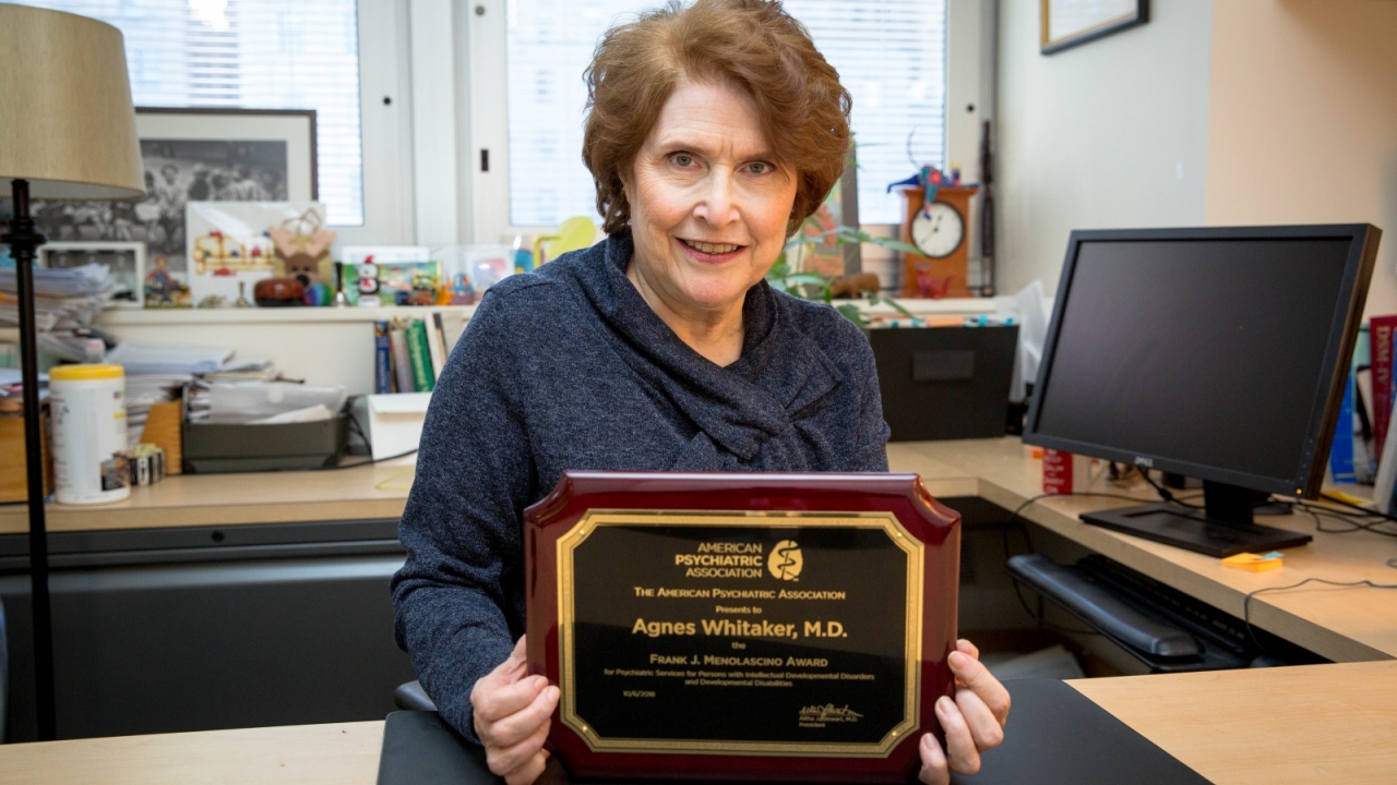 Frank J. Menolascino Award Presented to Agnes Whitaker, MD | Columbia ...