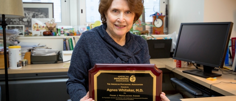 Frank J. Menolascino Award Presented to Agnes Whitaker, MD | Columbia ...